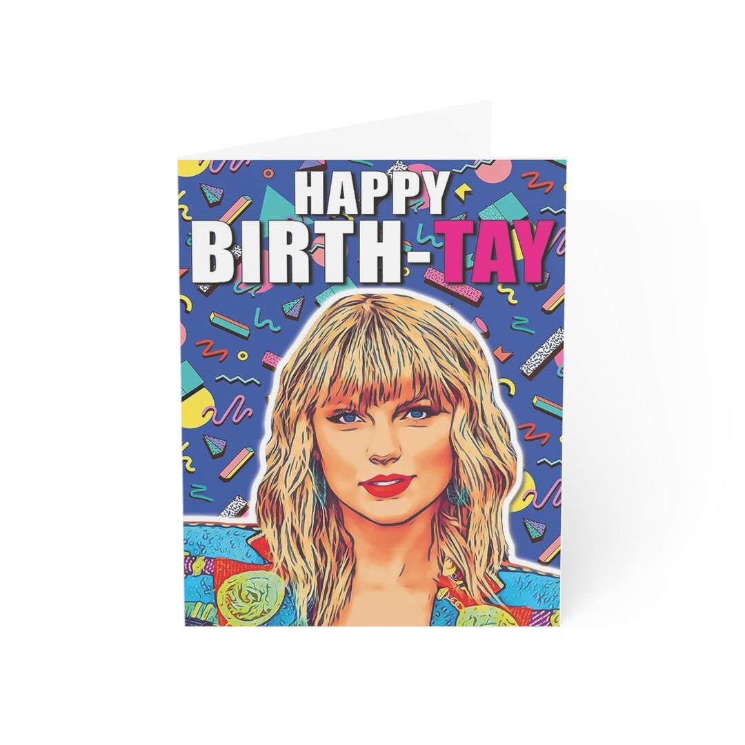 Taylor Swift Birthday Card For Taylor Swift Fan Birthday Card Funny