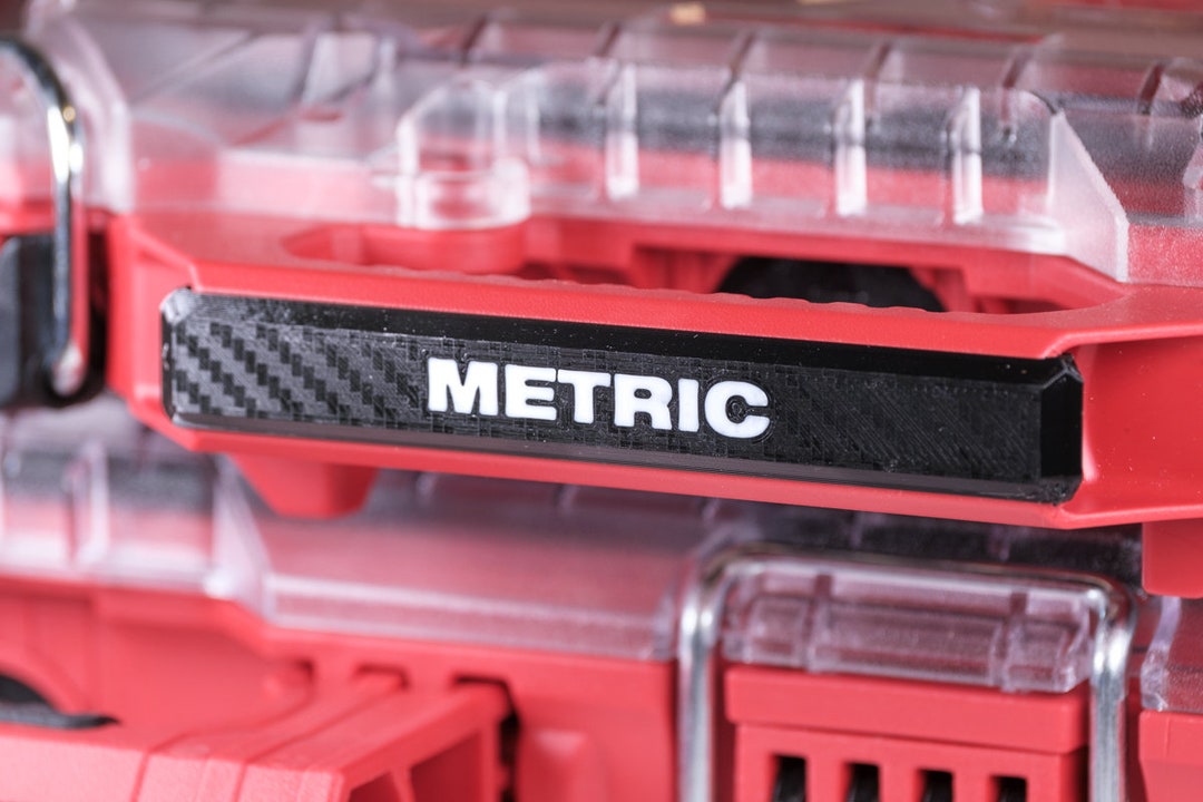 Milwaukee Packout Custom Label Carbon Fiber Customizable Packout Tag ...