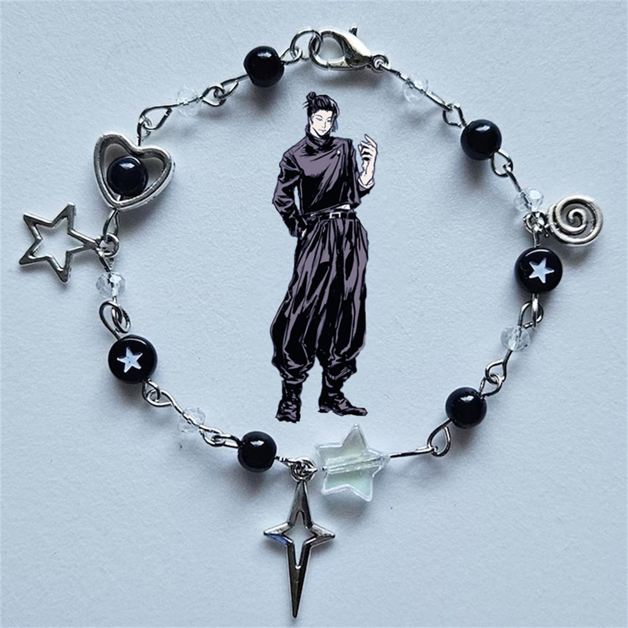 Handmade Jujutsu Kaisen Gojo and Geto Stacy Matching Couple Beaded ...