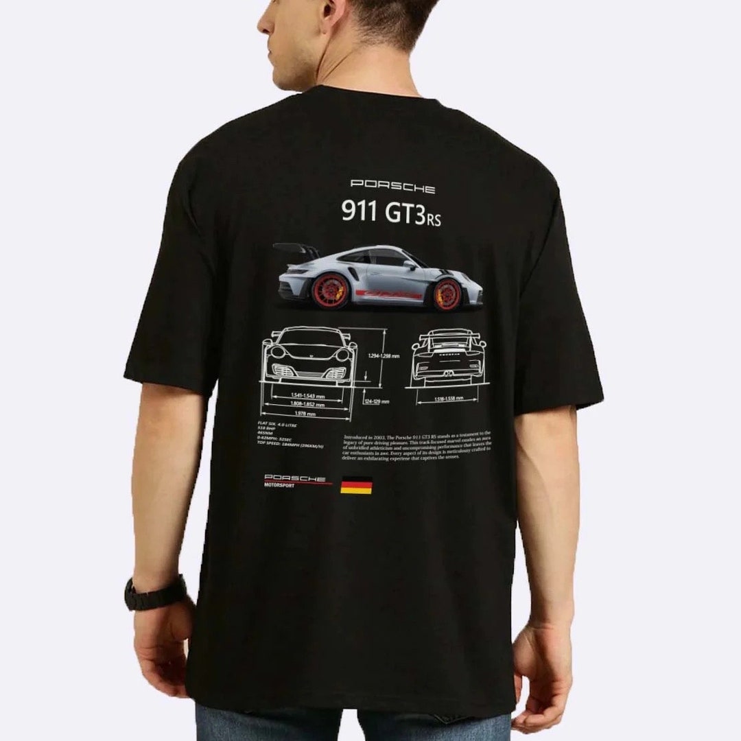 Porsche 911 GT3 RS Oversized T-shirt High Quality DTG Print - Etsy