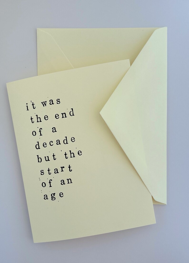 End of a Decade Birthday Card for Swifties - Etsy