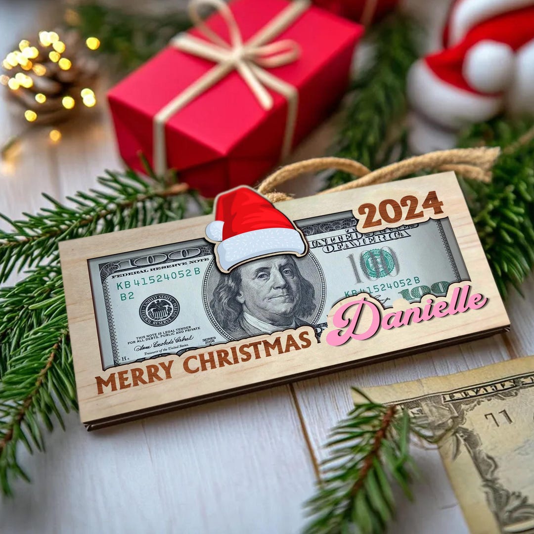 Personalized Xmas Money Holder, Custom Funny Santa Money Holder, Family ...