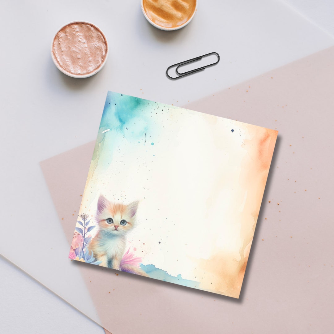 Cute Cat Post-it® Note Pads Note Taking Cute Sticky Notes Memo Pad - Etsy