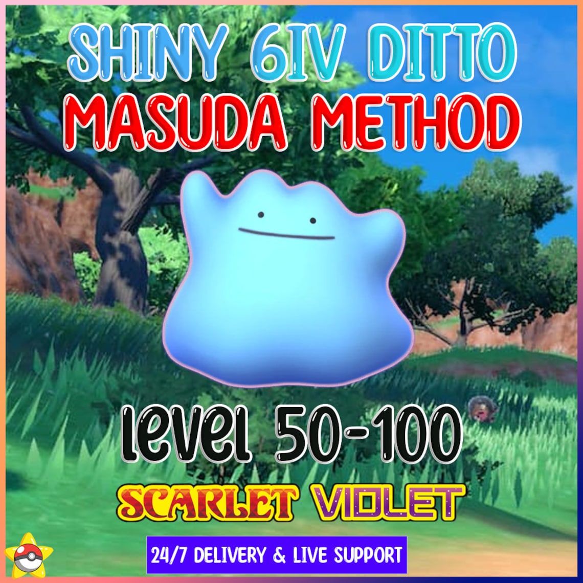 6IV Shiny Masuda Method/ Pokemon Scarlet and Violet / Choose Level ...