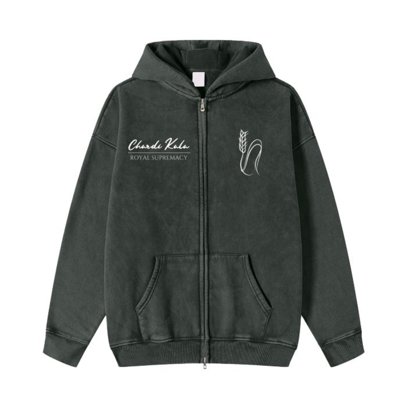 CHARDI KALA | Oversized Zip Hoodie - Etsy Canada