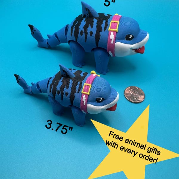 Jeff the Land Shark Figure - Etsy