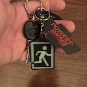 Escape From Tarkov Extraction Symbol Keychain. Glow in the Dark ...