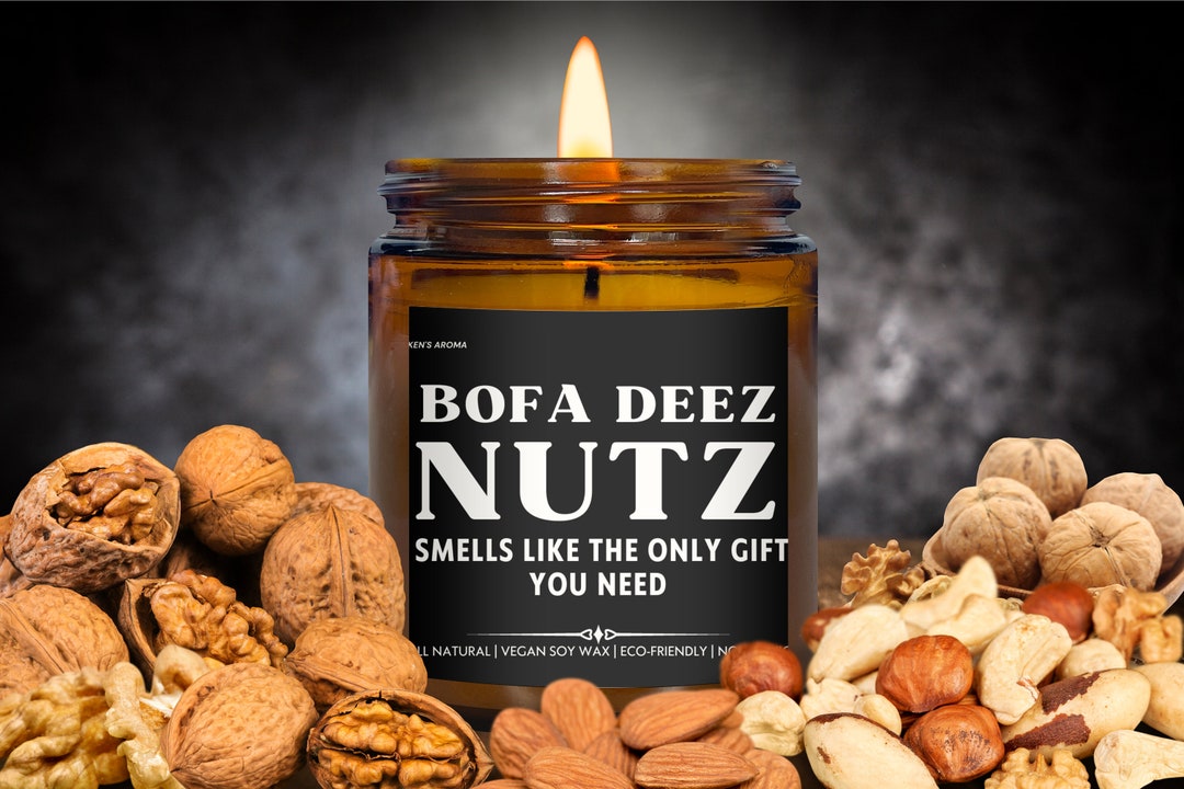 Bofa Deez Nutz Funny Gift Candle for a Friend, Birthday Candle Gift for BFF, Both of These Nuts ...