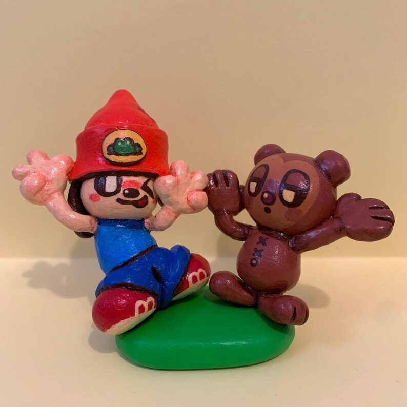 Parappa the Rapper and PJ Berri Polymer Clay Figure - Etsy