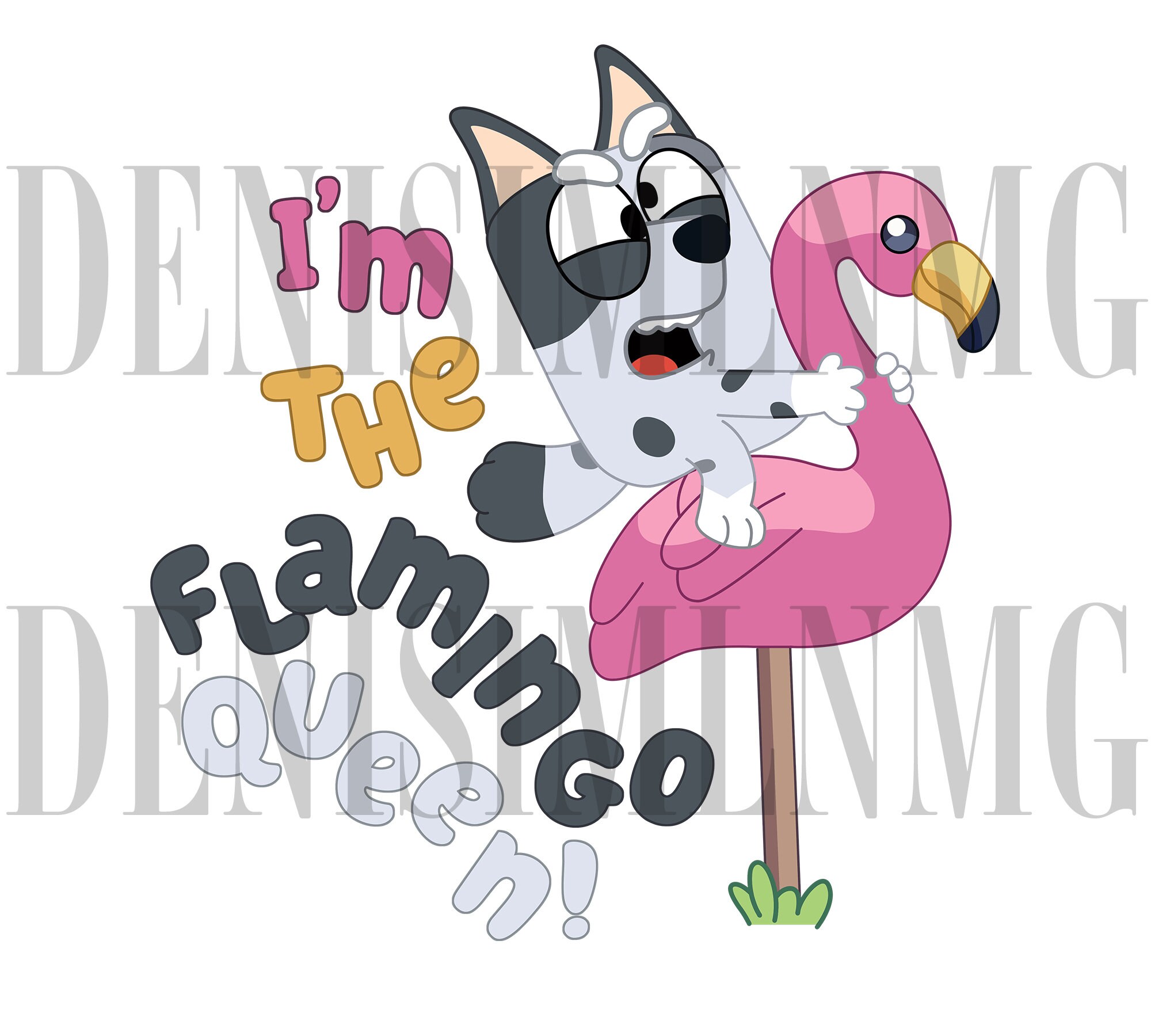 I'm the Flamingo Queen, Muffin Png, Bluey Muffin, Bluey Png - Etsy
