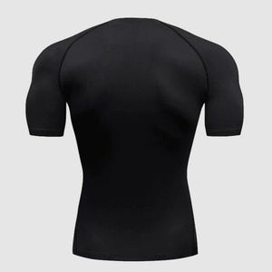 Enstasis Black Compression Shirt for Men Gym Fitness Muscle Athletic ...