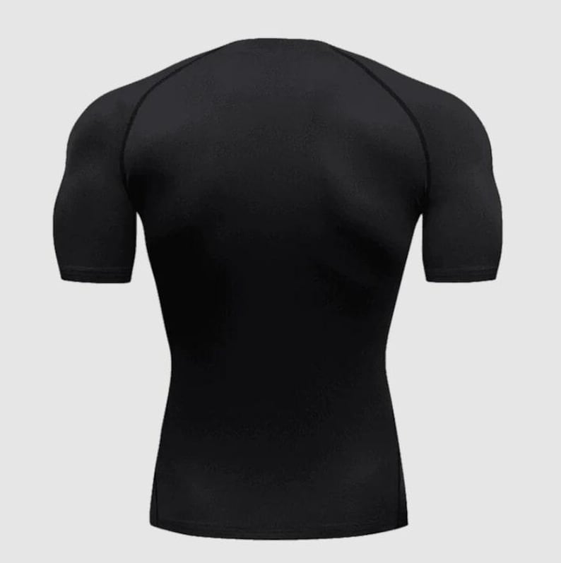 Diaphthora Black Compression Shirt for Men Gym Fitness Muscle Athletic ...