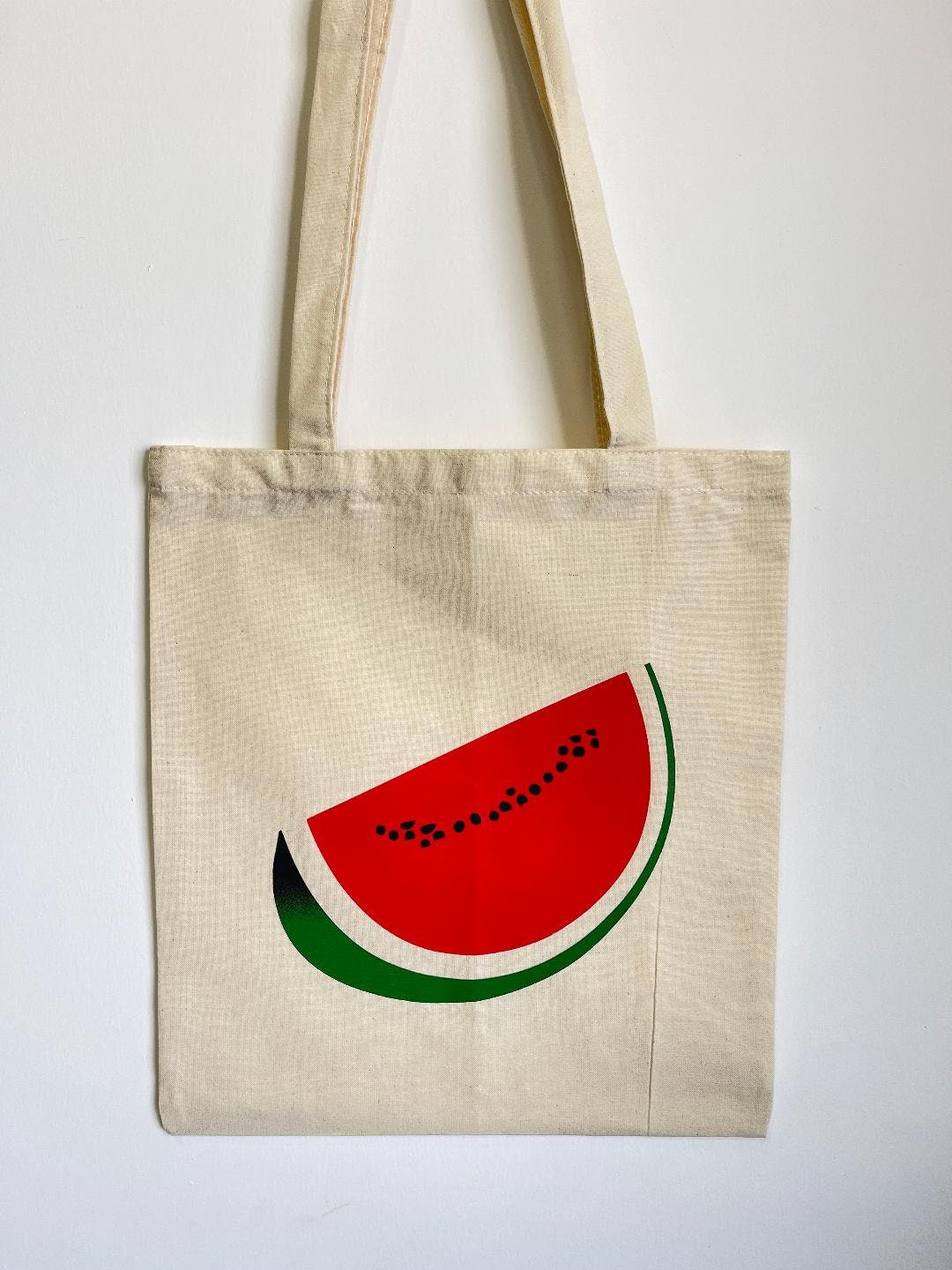 Watermelon Tote Bag ,plaestine , Red Black White and Green, Tote Bag ...