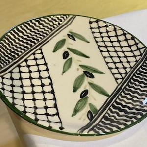 Kufiya Tea Cup , Palestinian , Handmade , Olives , Palestine - Etsy