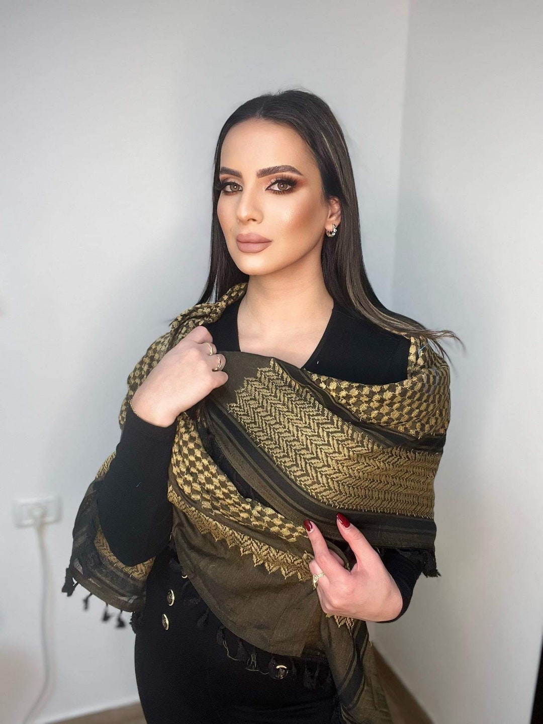 Original Hirbawi Kuffiya, Kuffeyeh, Coloured Kufiya, Hatta, Hebron ...