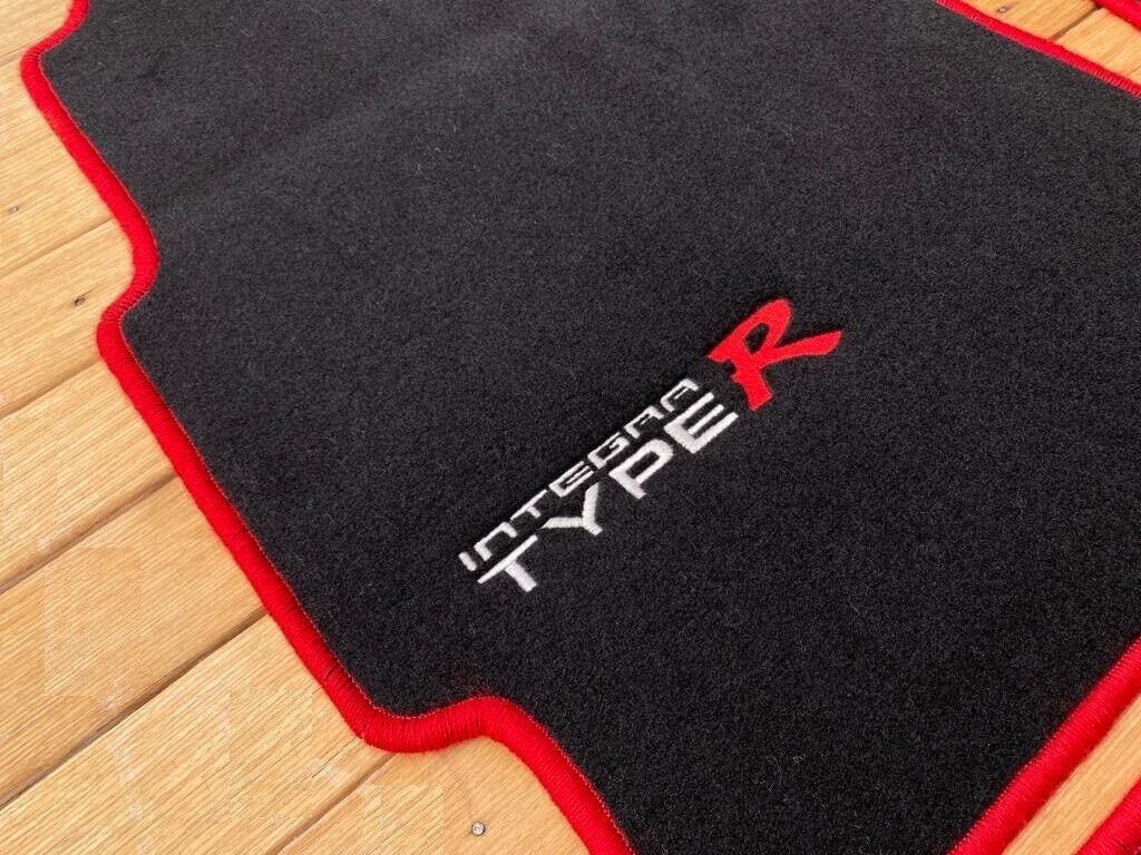 For Acura Integra GS-R Dc2 Coupe Black Red Edge Floor Mat Mats Carpet ...