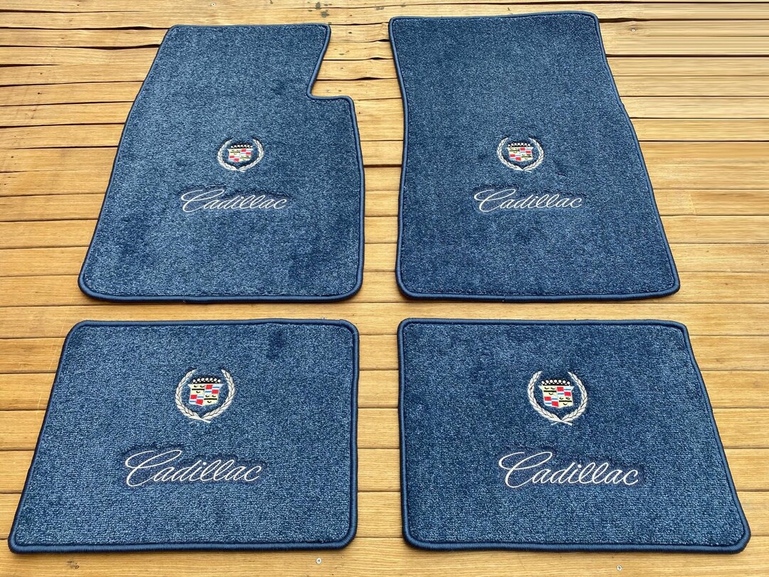 For Cadillac Deville Coupe Conv. Hardtop Floor Mats Carpet Blue Set Of4 ...