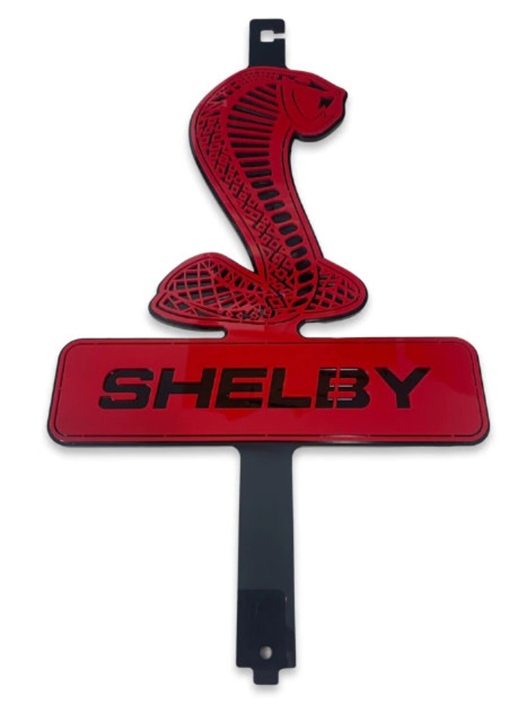 Custom Car Show Stainless Steel Acrylic Hood Prop With SHELBY Letter ...