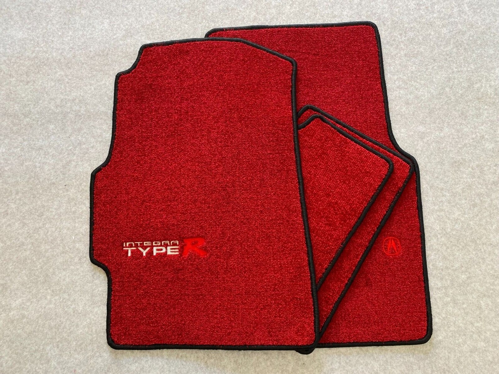 For Acura Integra GS-R Dc2 Coupe Red Black Edge Floor Mat Mats Carpet ...