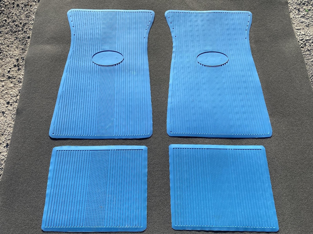 For Lincoln Town Car Signature Limited Floor Mats Rubber Light Blue Set ...