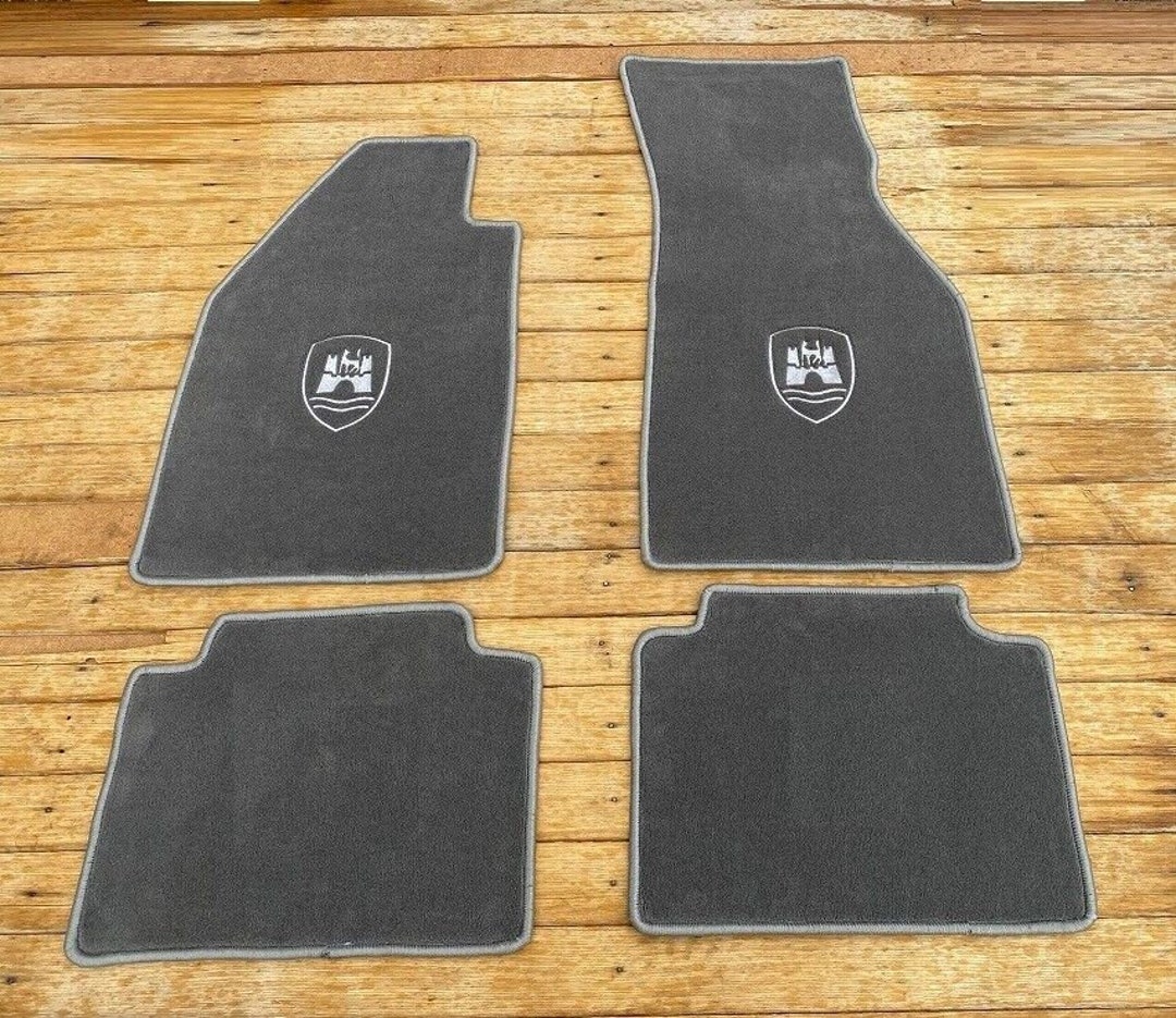 For VW Classic Beetle Wolfsburg Floor Mats Carpet Gray Set 4pcs 1950-76 ...