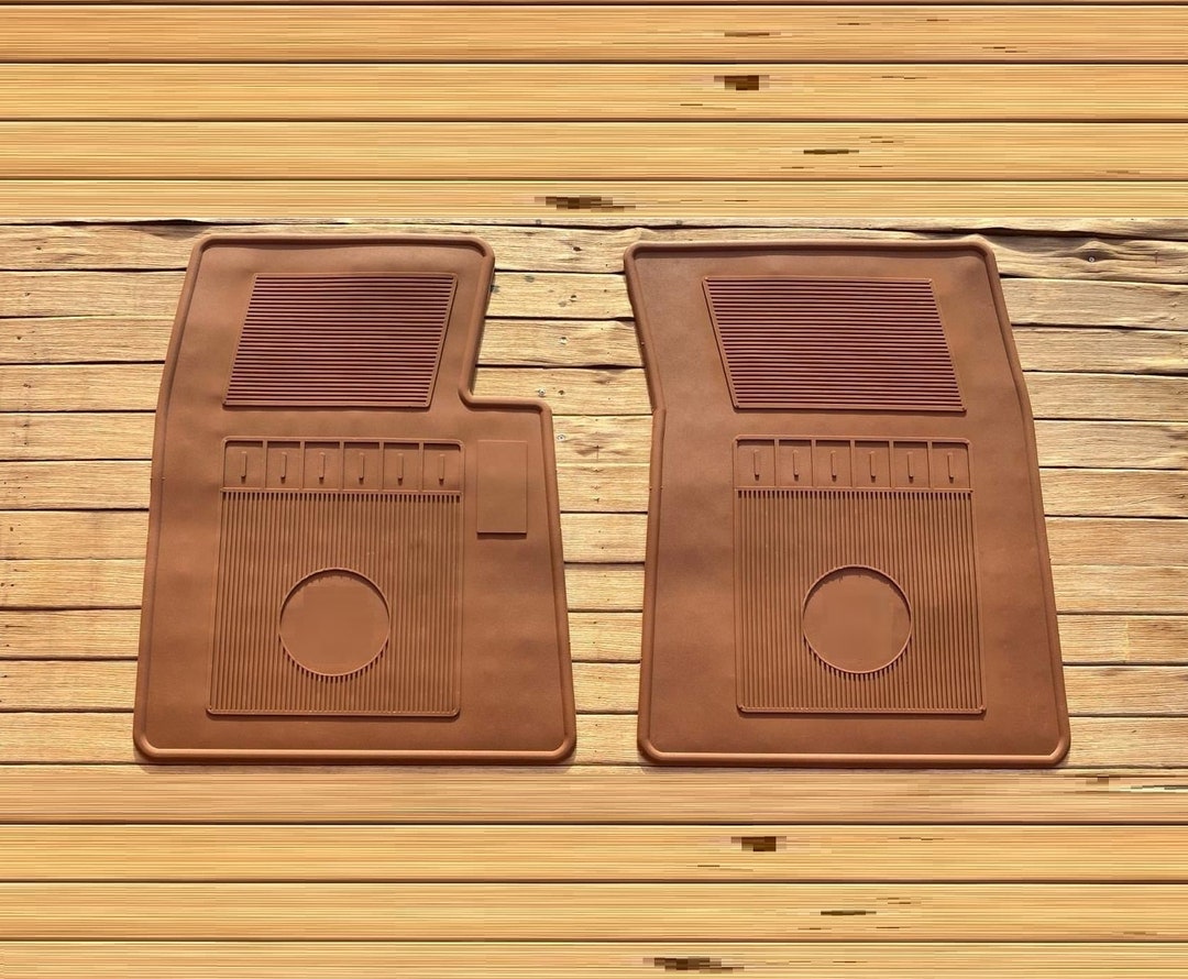 Fit for Ford Ranchero Pickup Truck Floor Mat Rubber Brown Set Of2 1957 ...
