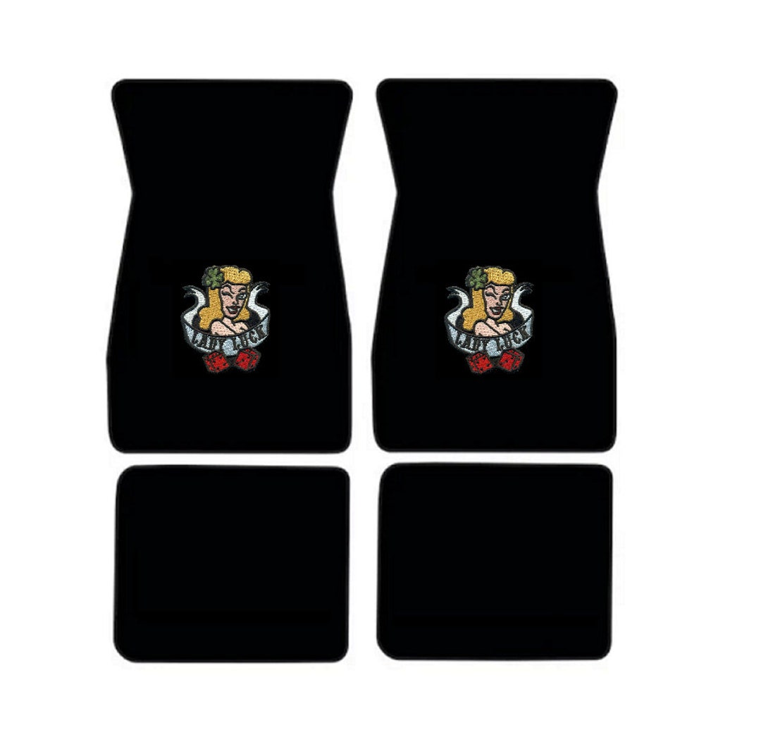 Ford Chevy Mopar Car Truck Floor Mats Carpet Hot Rod Rat Rod Rockabilly ...