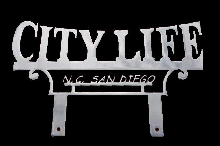 Custom Car Club Lowrider City Life Plaque Personelize Cnc Cutting ...