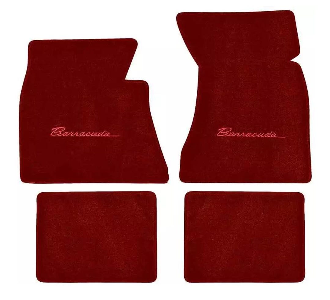 For Mopar Ultimate Barracuda Carpet Floor Mats Burgundy 1964-69 - Etsy
