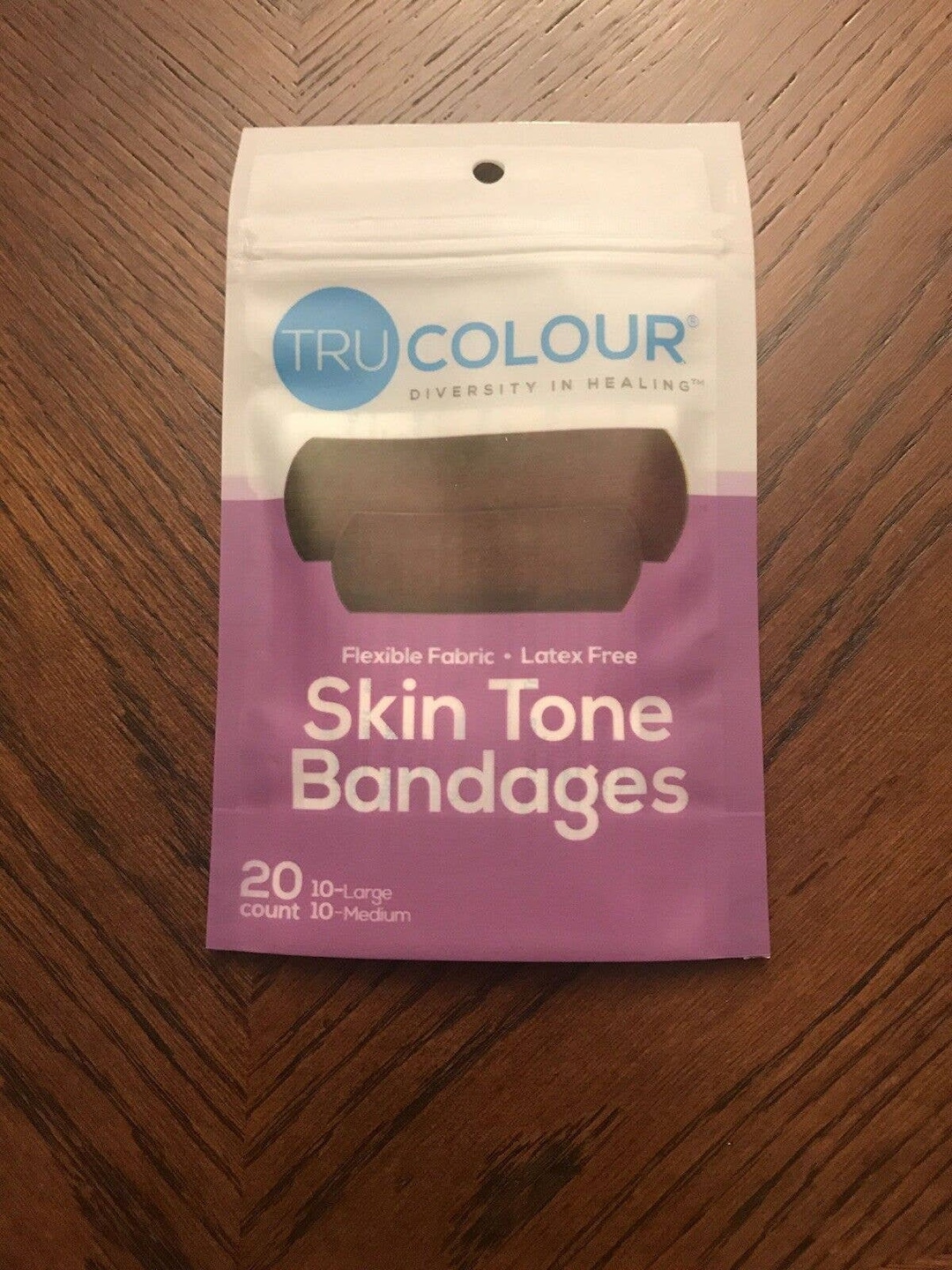 Tru-colour Skin Tone Bandages Dark Brown-black20ct Large Medium - Etsy