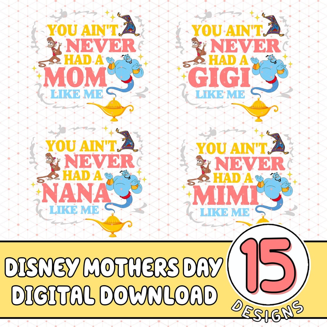Bundle Aladdin You Ain't Never Had A Mom Like Me PNG, Genie Aladdin Png ...