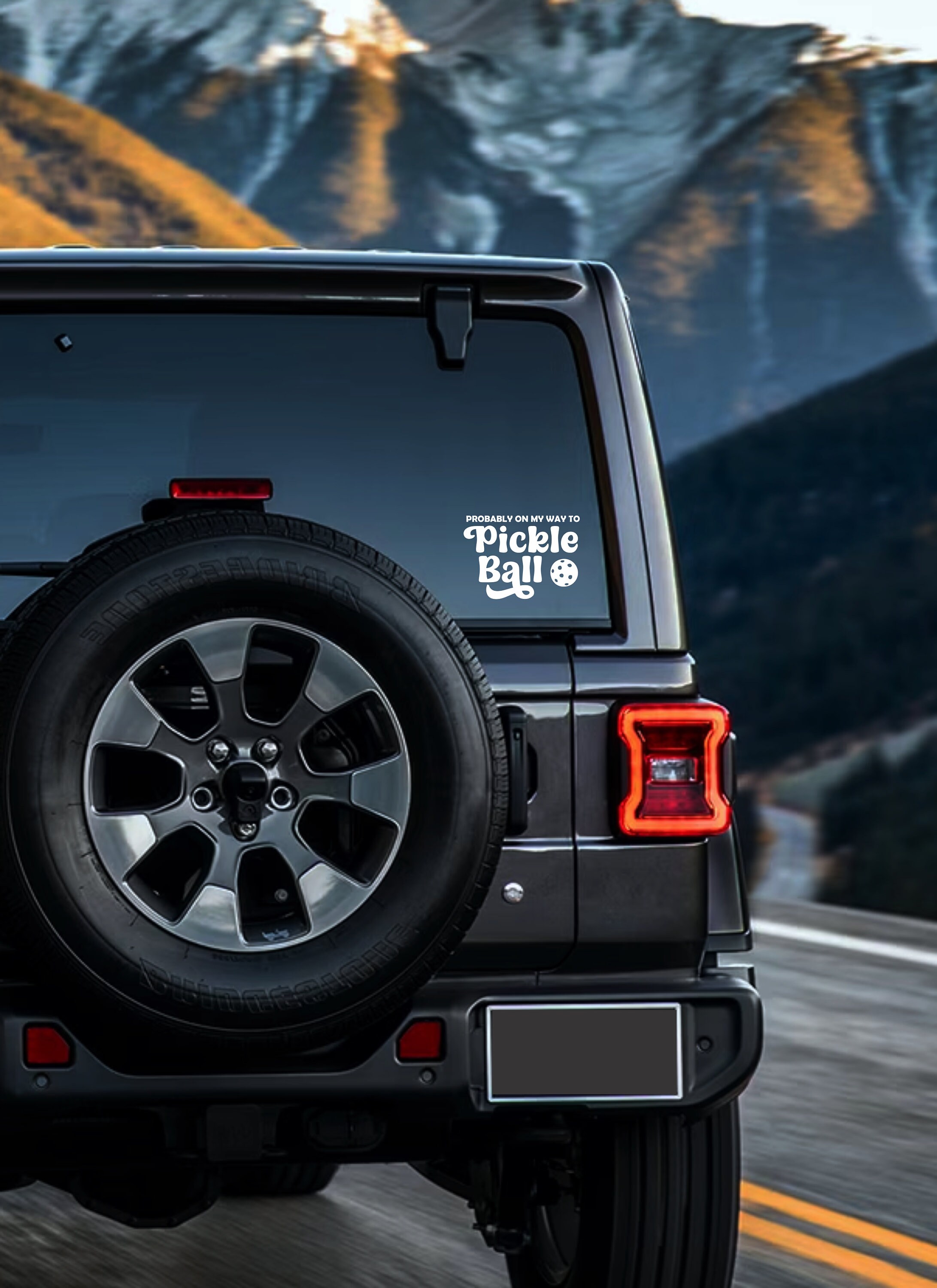 Pickleball Car Decal Funny Decal Pickelball Gifts for Her Gifts for ...