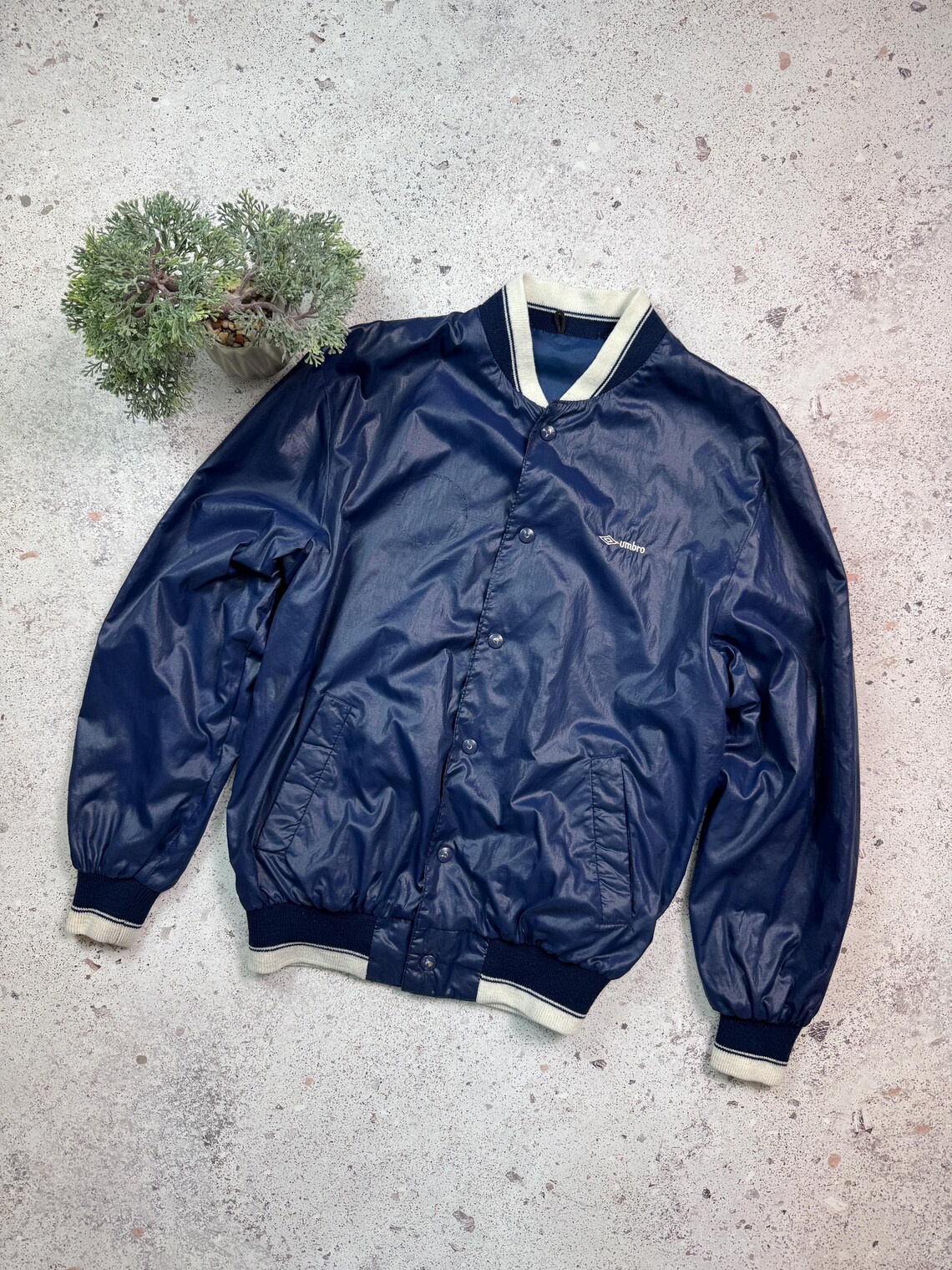 Vintage Umbro Bomber Jacket Soccer Football Size L Blue - Etsy