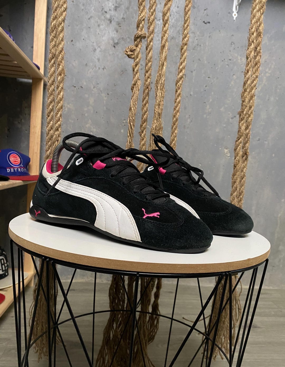 Vintage 00s Puma Y2K Suede Low Sneakers Size Us 7.5 Eu 37.5 Black ...