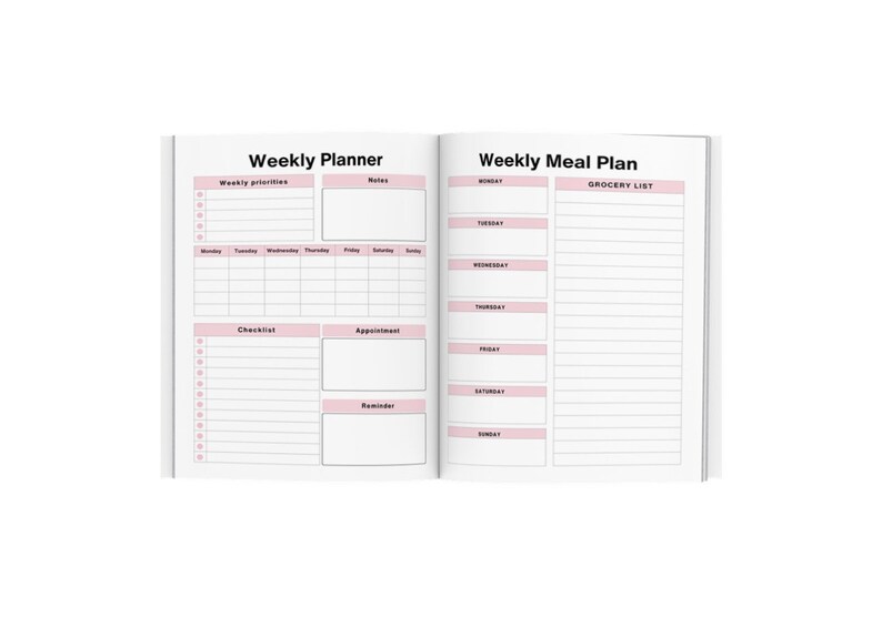 Printable Work and Office Planner, Office Work Planner and Organizer ...