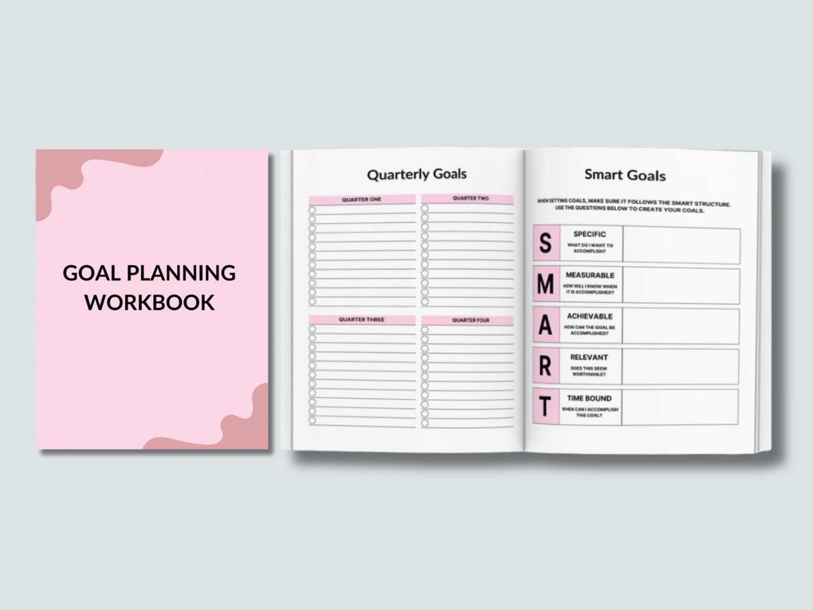 Printable Goal Planning Workbook, Goal Planner Template Bundle Goal ...