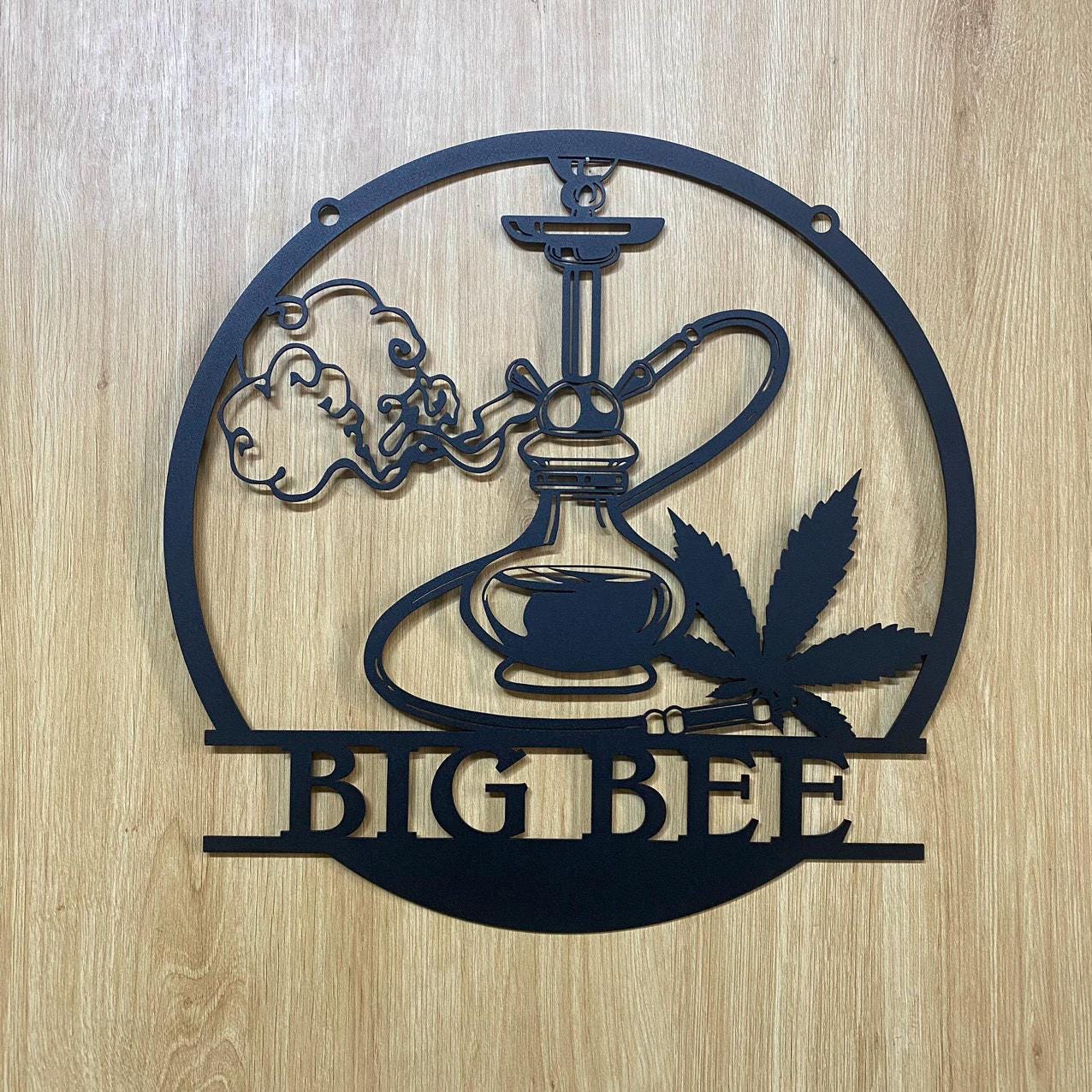 Custom Shisha Hookah Metal Wall Art, Personalized Shisha Smoker Metal ...