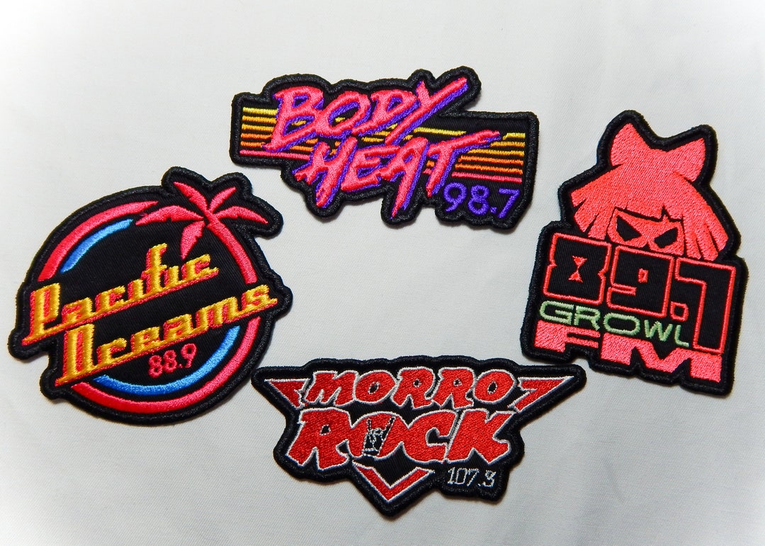 Cyberpunk 2077 Radio Logos Morro Rock, Body Heat, Growl FM, Pacific ...