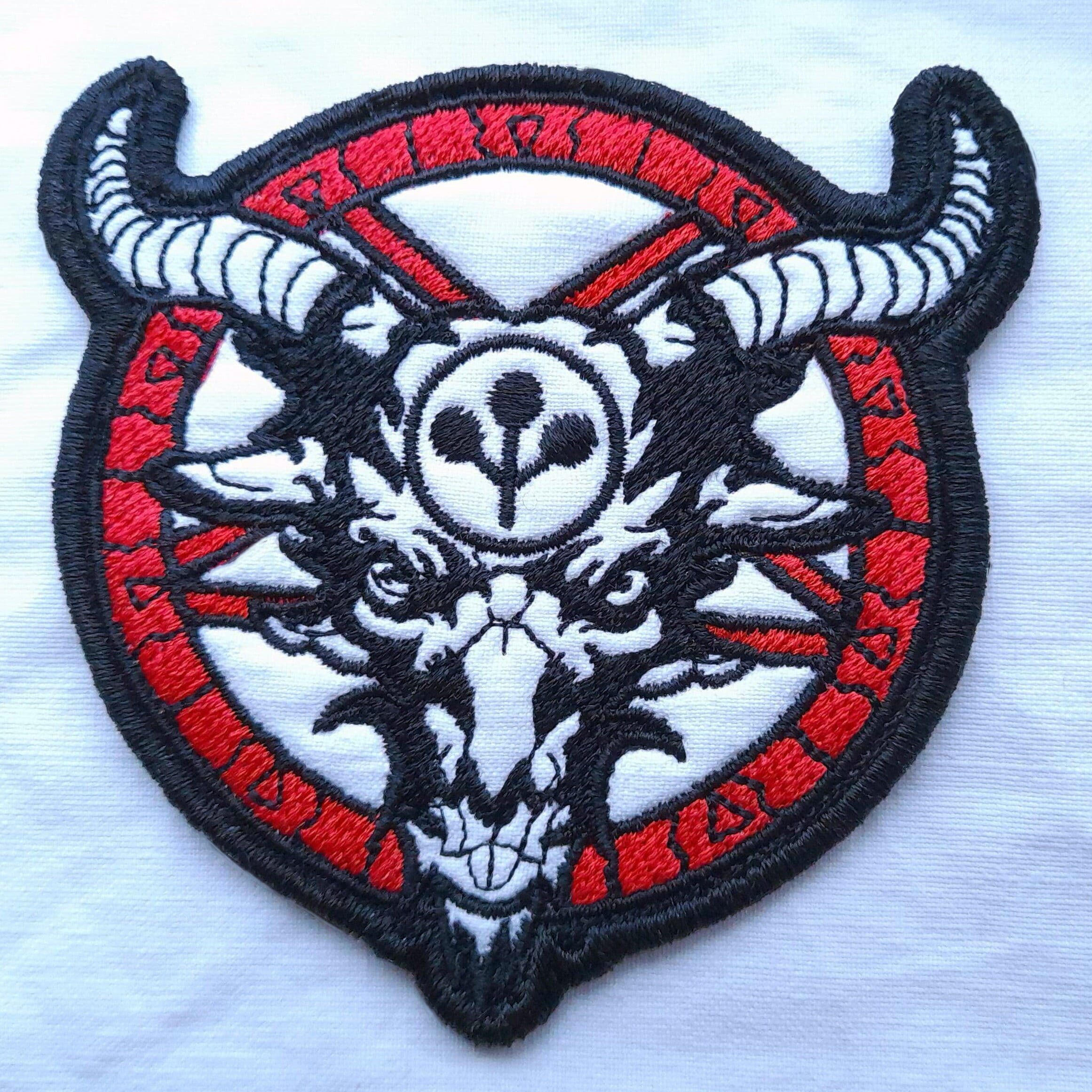 Cyberpunk 2077 Arasaka Satan billy Goat Tattoo Embroidered Sew on Patch ...