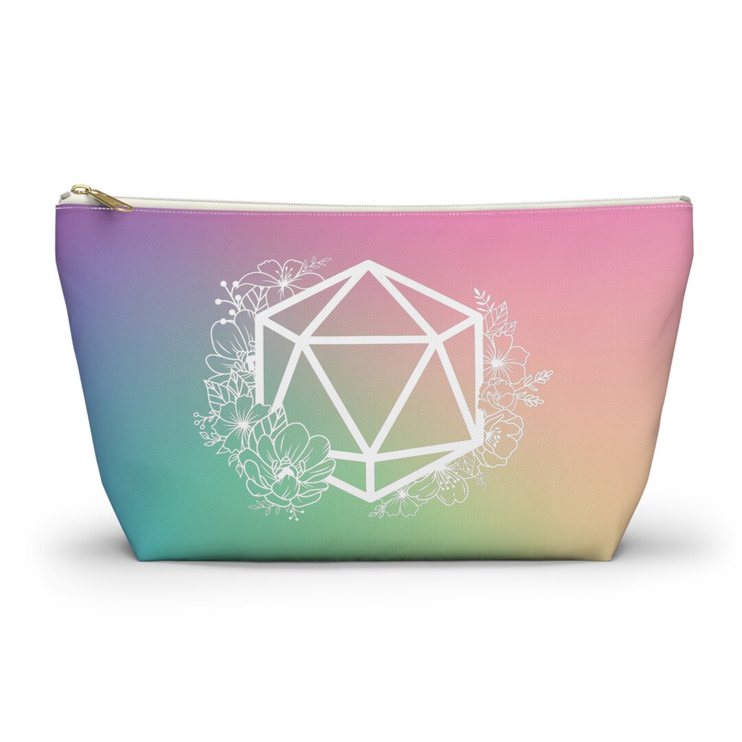 Floral D20 Accessory Pouch - Etsy