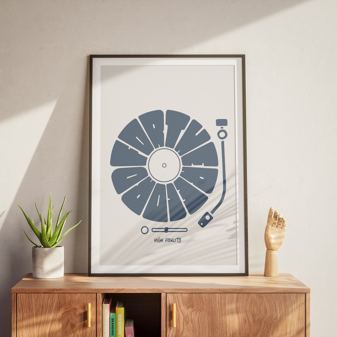 For the Record Poster Retro Music Wall Art Print Vintage Record Poster ...
