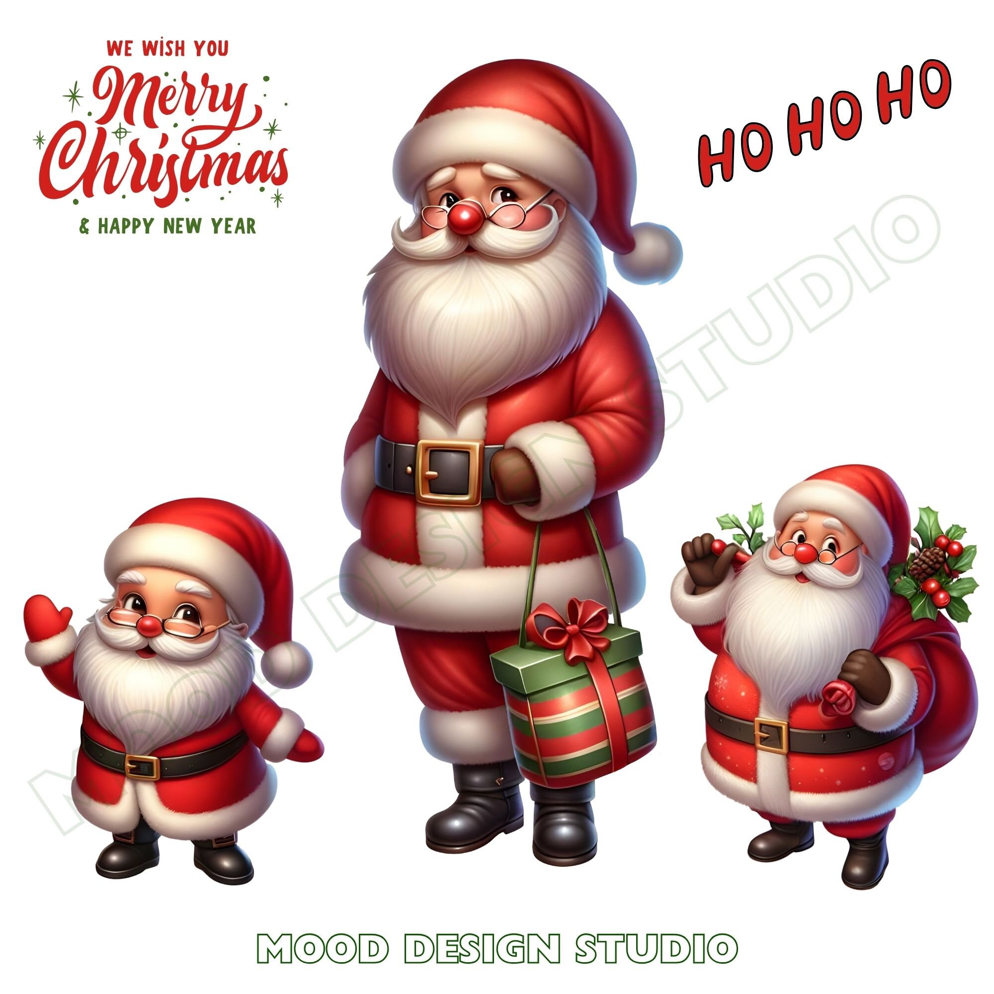 Santa Claus Clipart, High Quality PNG-SVG Files, Christmas Santa Claus ...