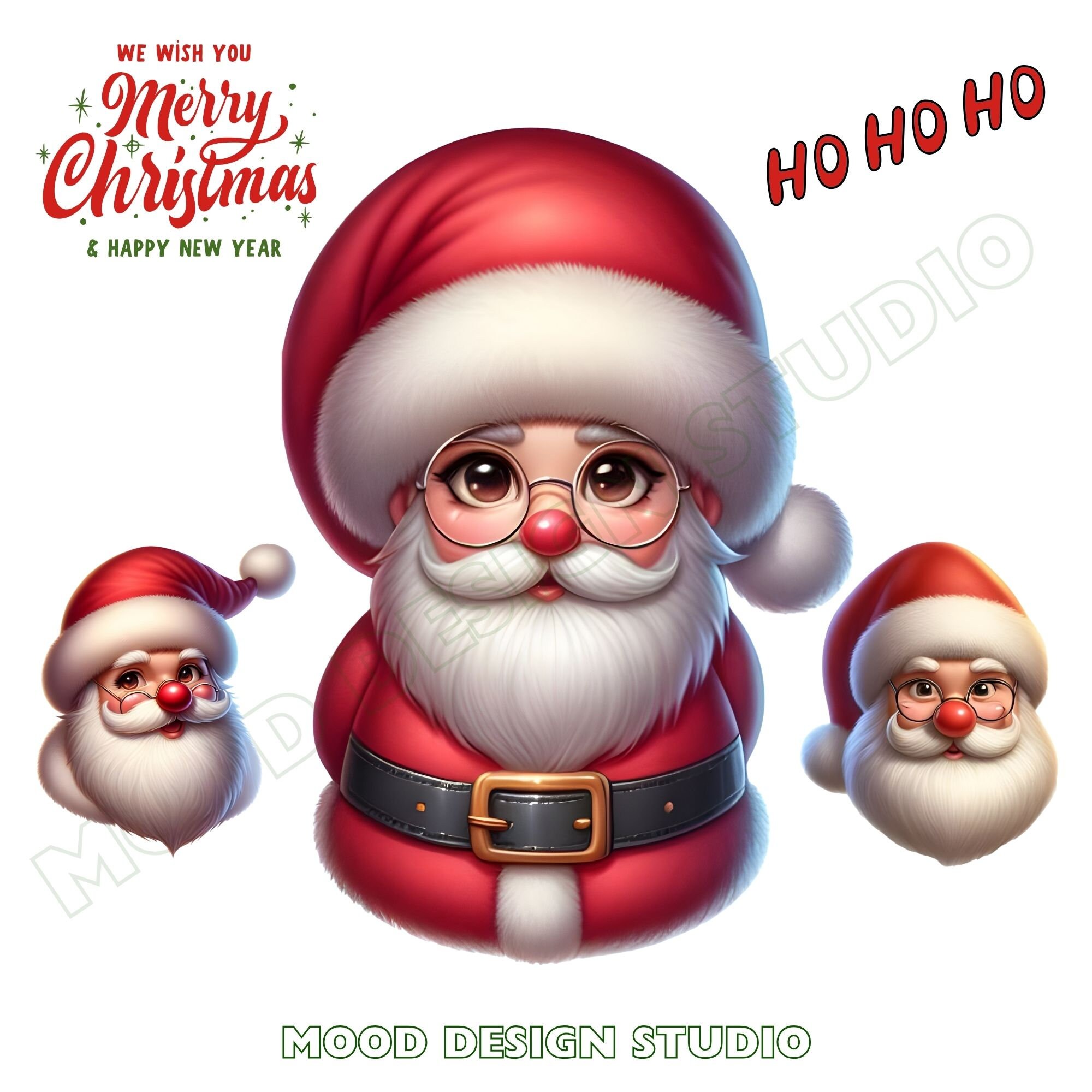 Santa Claus Clipart, High Quality PNG-SVG Files, Christmas Santa Claus ...