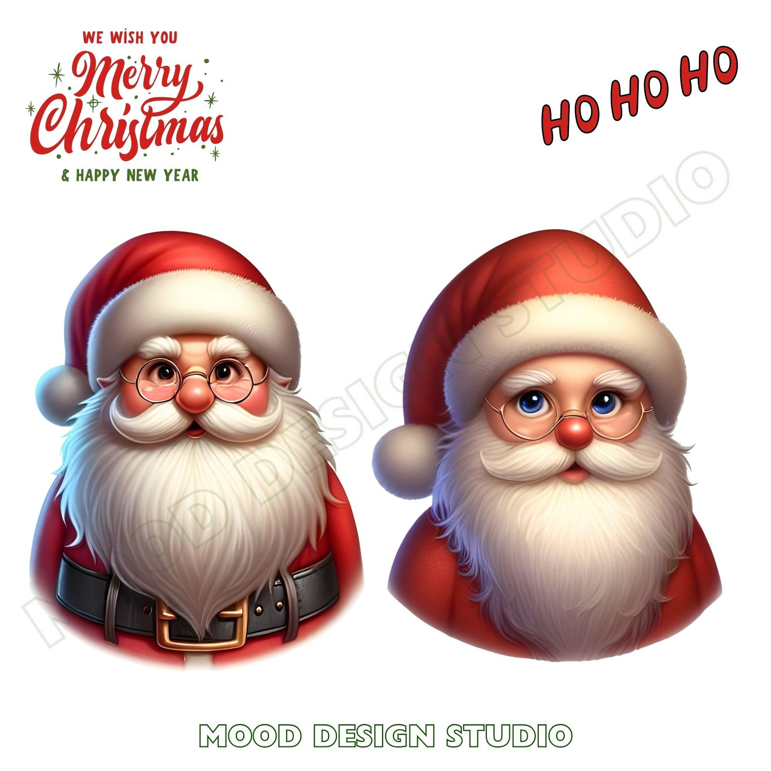 Santa Claus Clipart, High Quality PNG-SVG Files, Christmas Santa Claus ...