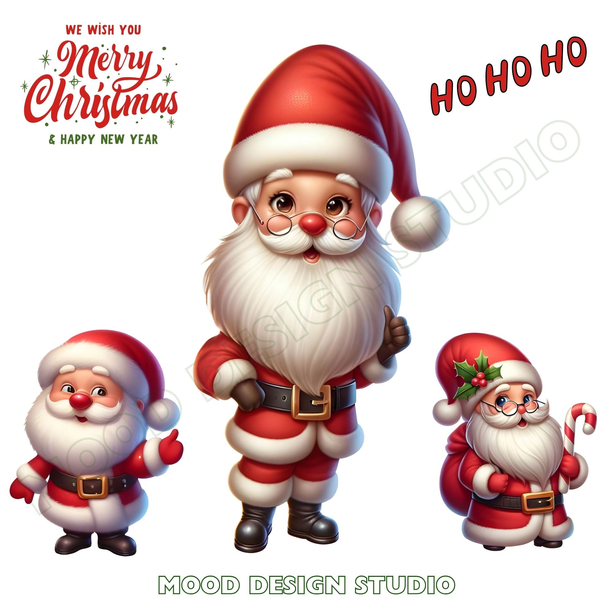 Santa Claus Clipart, High Quality PNG-SVG Files, Christmas Santa Claus ...