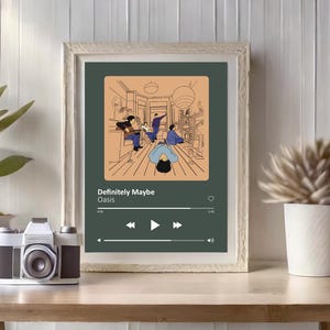 Oasis - Definitely Maybe Album Poster - Apple Music Style - Etsy