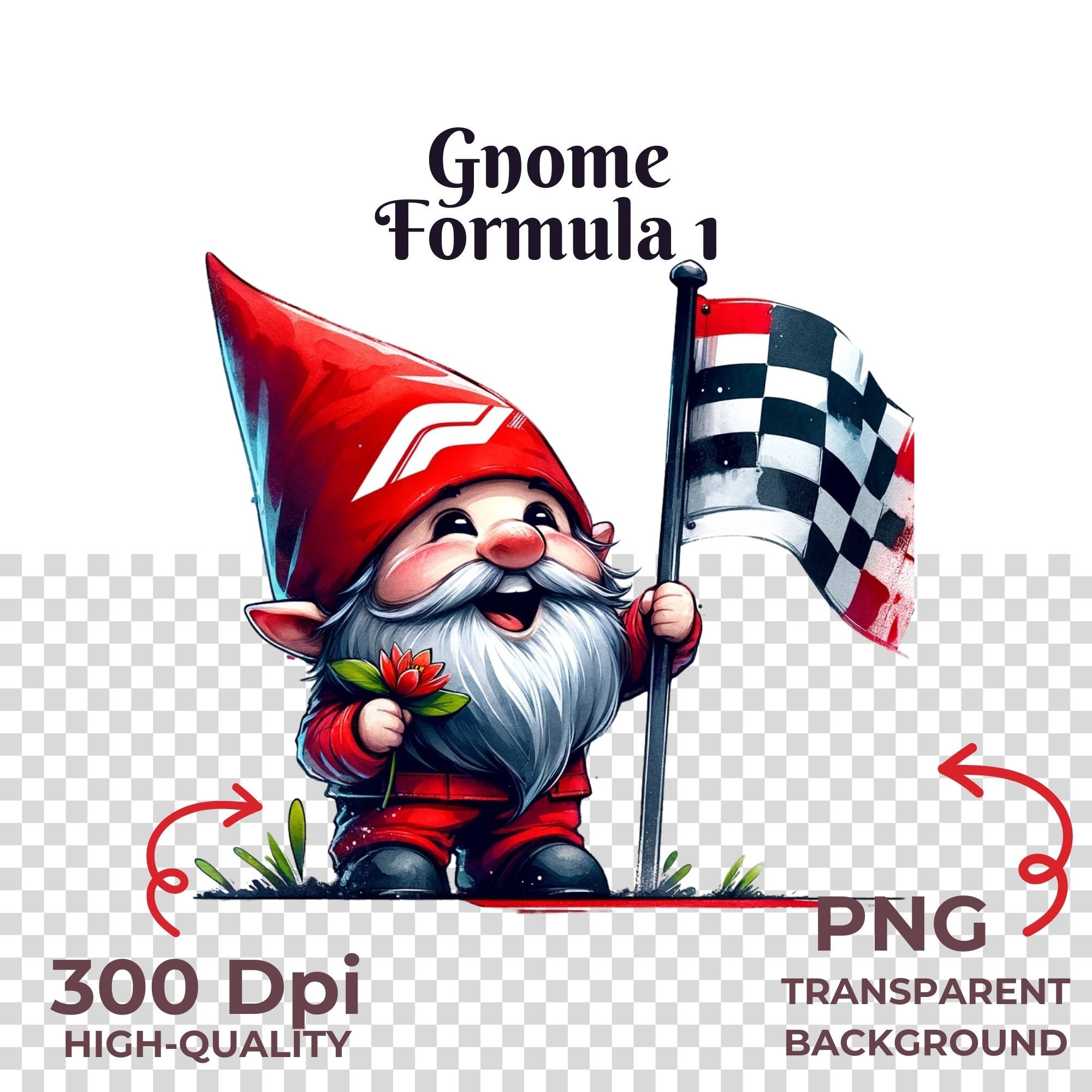 30 Gnome Formula 1 Clipart,scrapbooking, Instant Download - Commercial ...