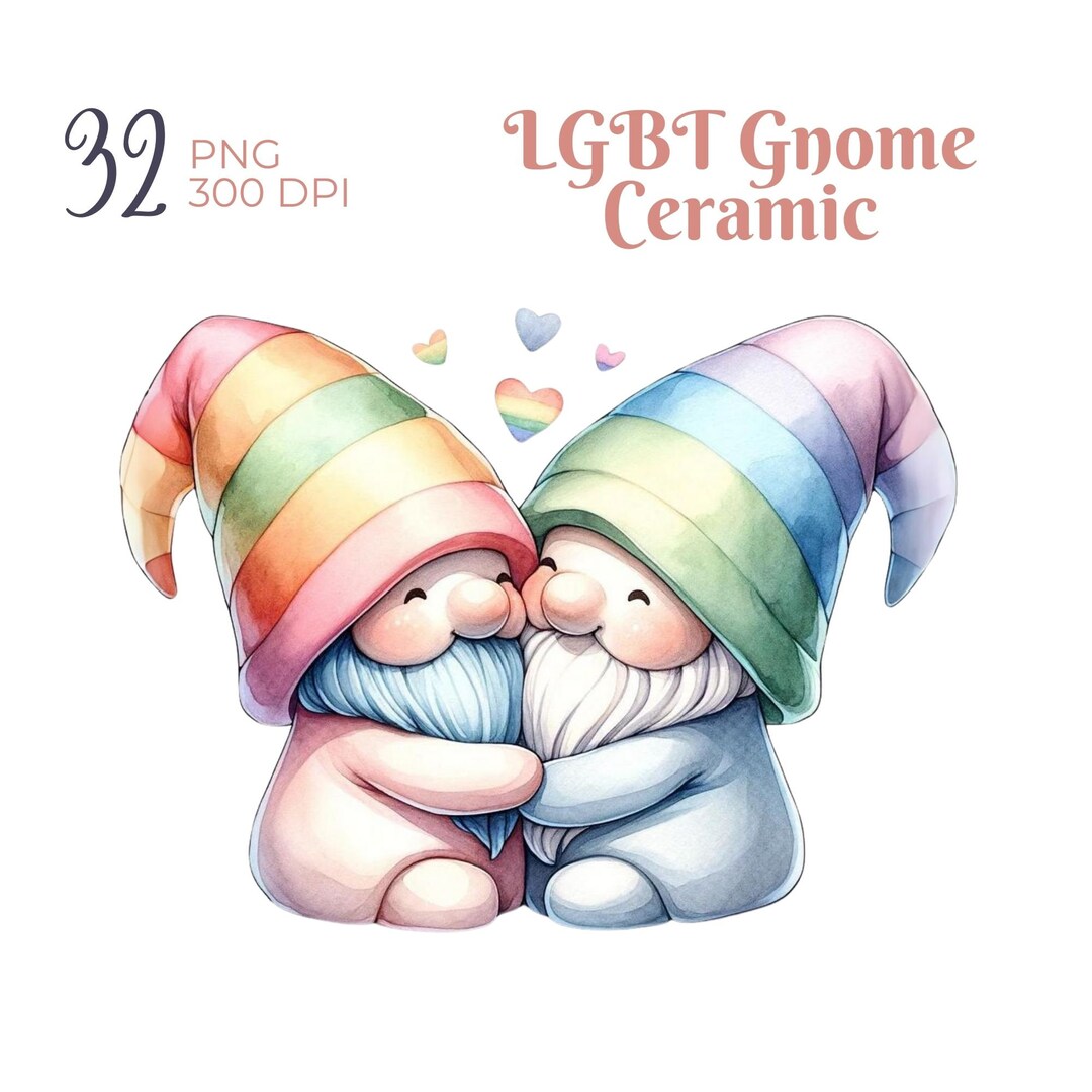 LGBT Gnome Ceramic, Lgbtq Watercolor Png, Pride Month PNG, LGBT Png ...