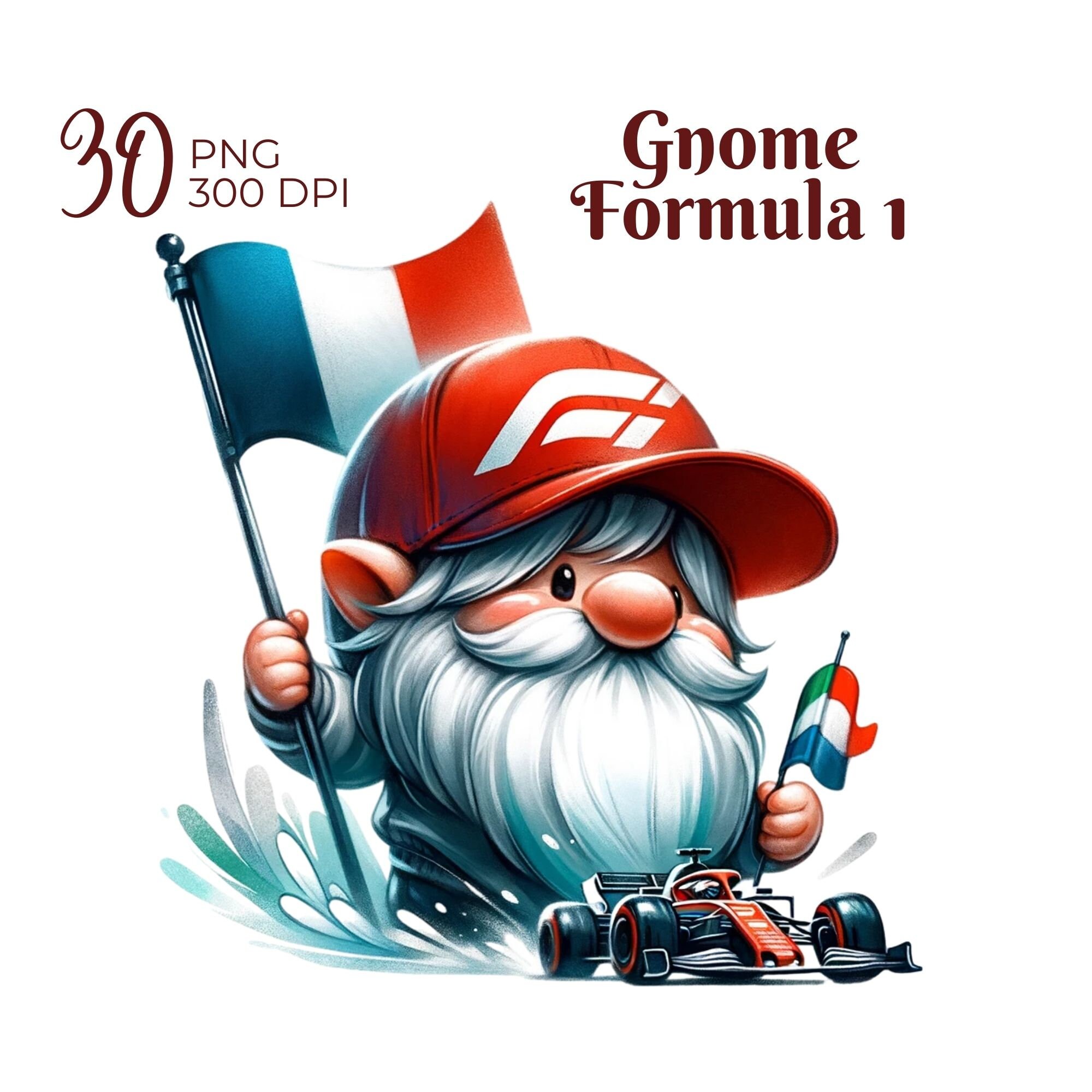 30 Gnome Formula 1 Clipart,scrapbooking, Instant Download - Commercial ...