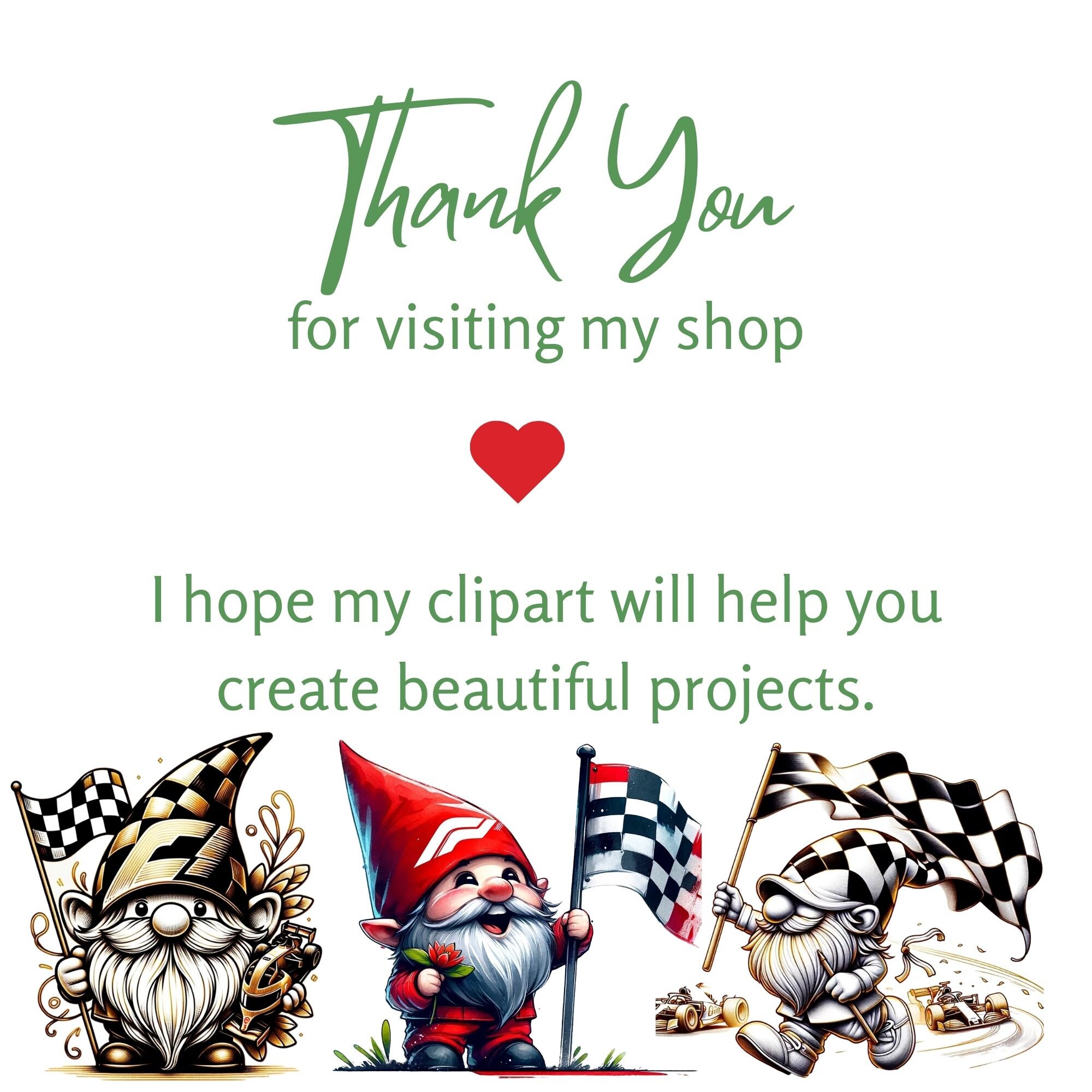 30 Gnome Formula 1 Clipart,scrapbooking, Instant Download - Commercial ...